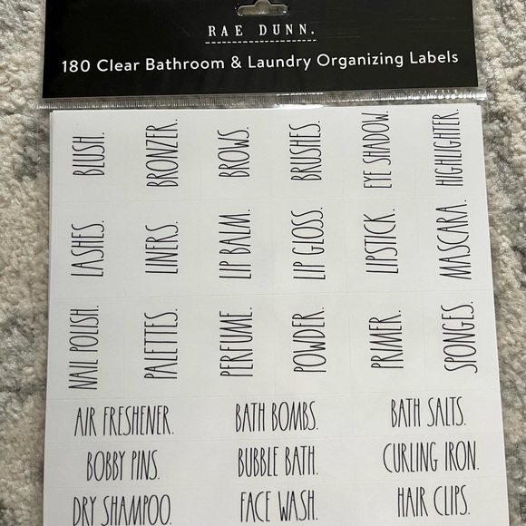 Rae Dunn | Storage & Organization | Rae Dunn Clear Bathroom Laundry ...